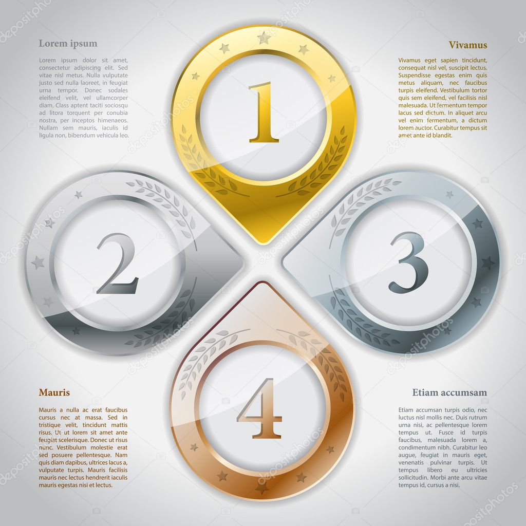 Sports infographic design with rankings Stock Vector by ©vipervxw 78808846