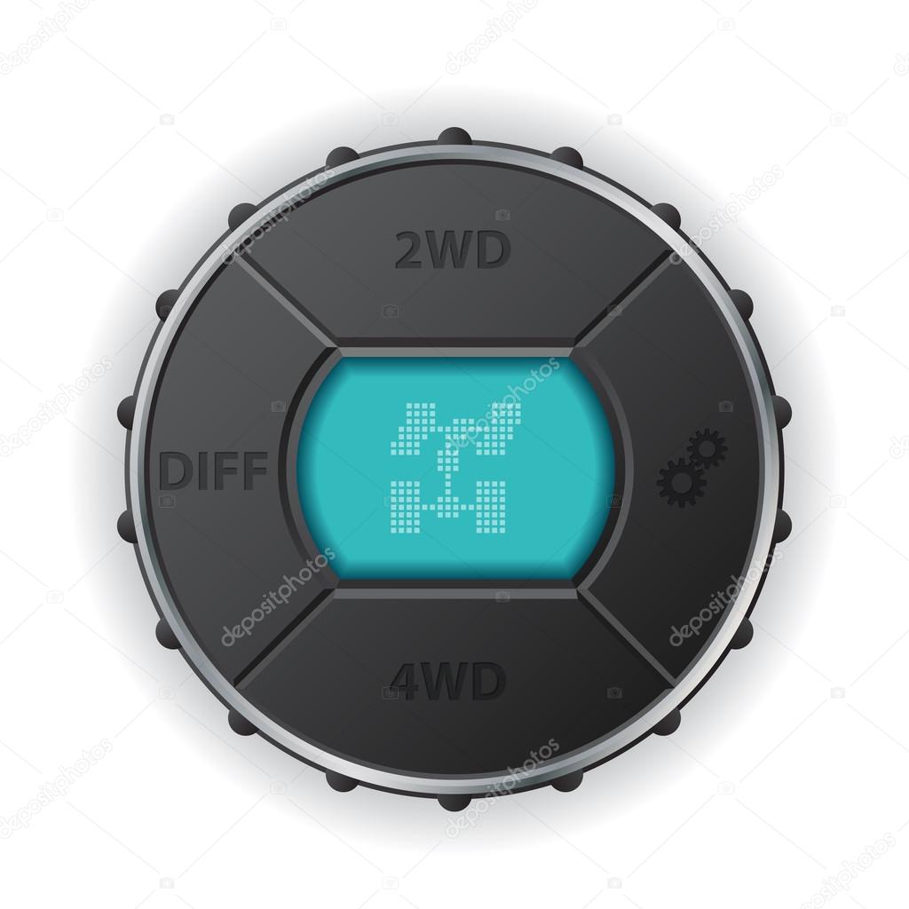 Digital differential control panel Stock Vector by ©vipervxw 96308412