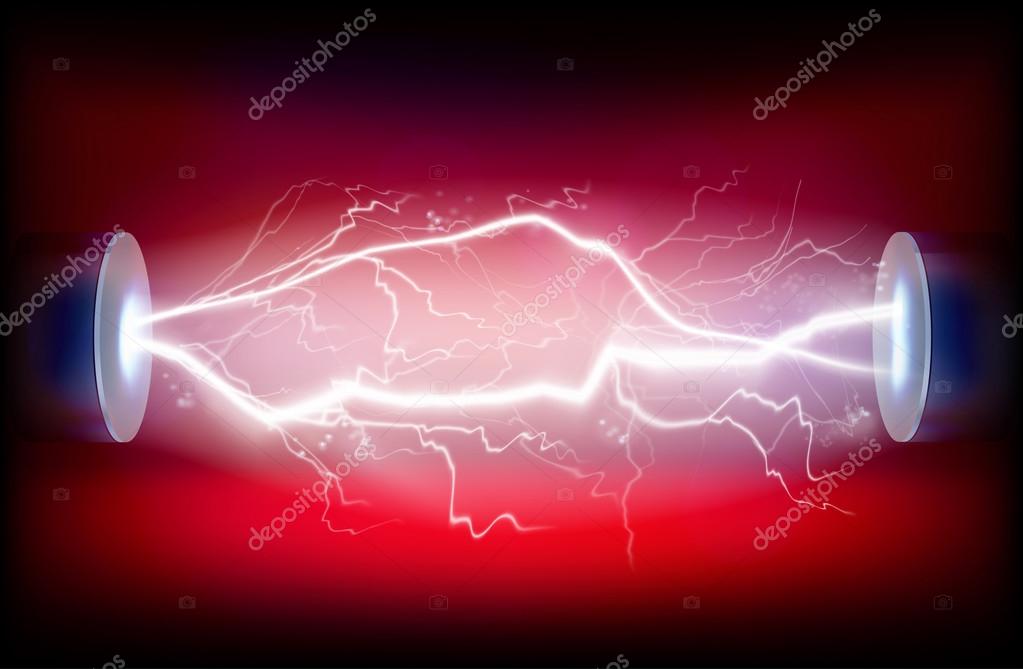 Descarga el ctrica. Ilustraci n vectorial. 2024