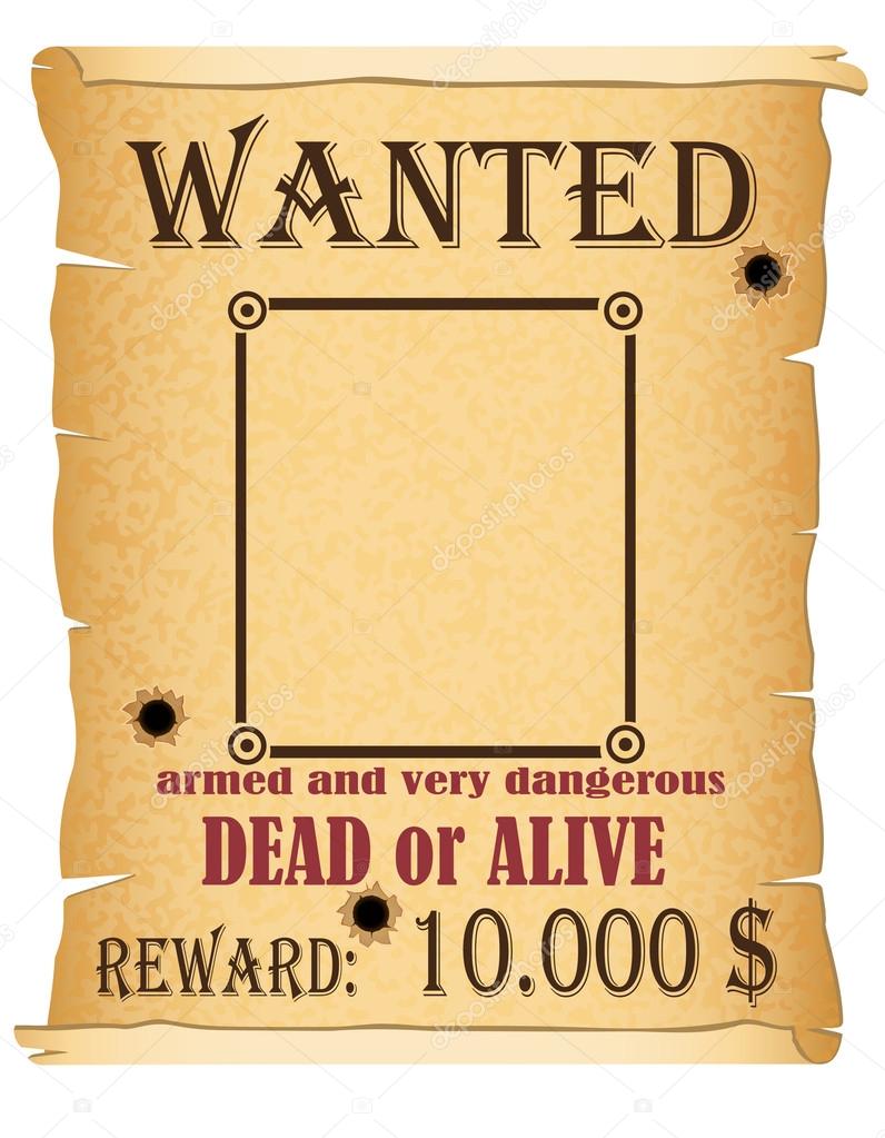 Announcement wanted criminal poster vector illustration Stock Vector ...