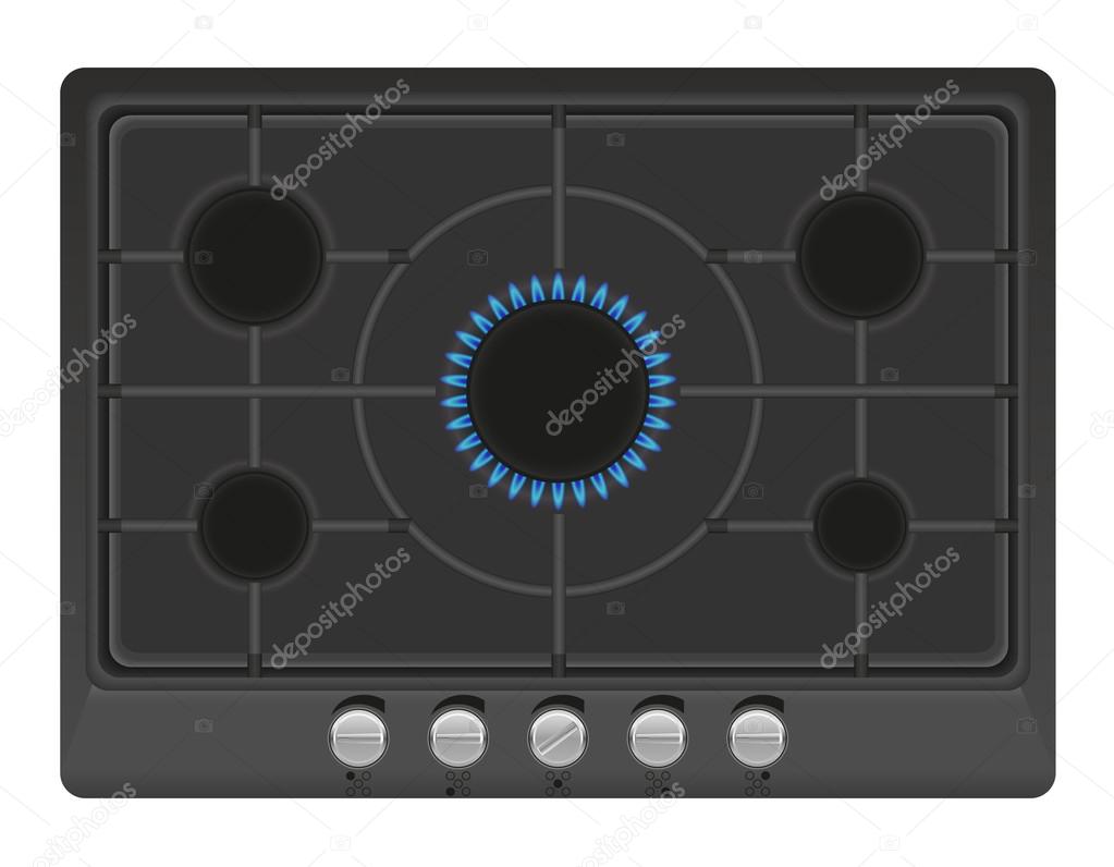 Surface for gas stove vector illustration Stock Vector by ©kontur-vid ...