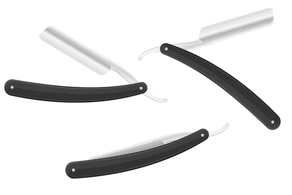 Vector antique straight razor on white background Stock Vector Image by ...