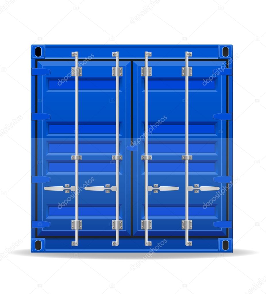 Cargo container vector illustration Stock Vector by ©kontur-vid 81216196