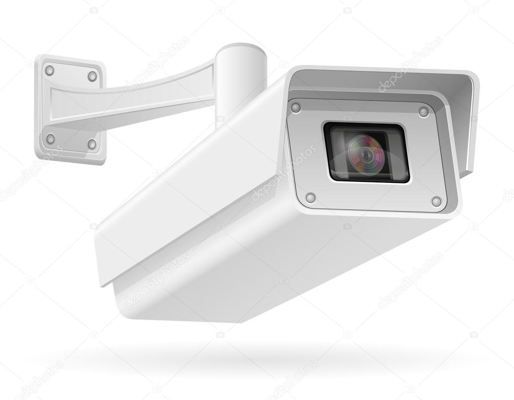 Surveillance cameras vector illustration Stock Vector Image by ©kontur ...