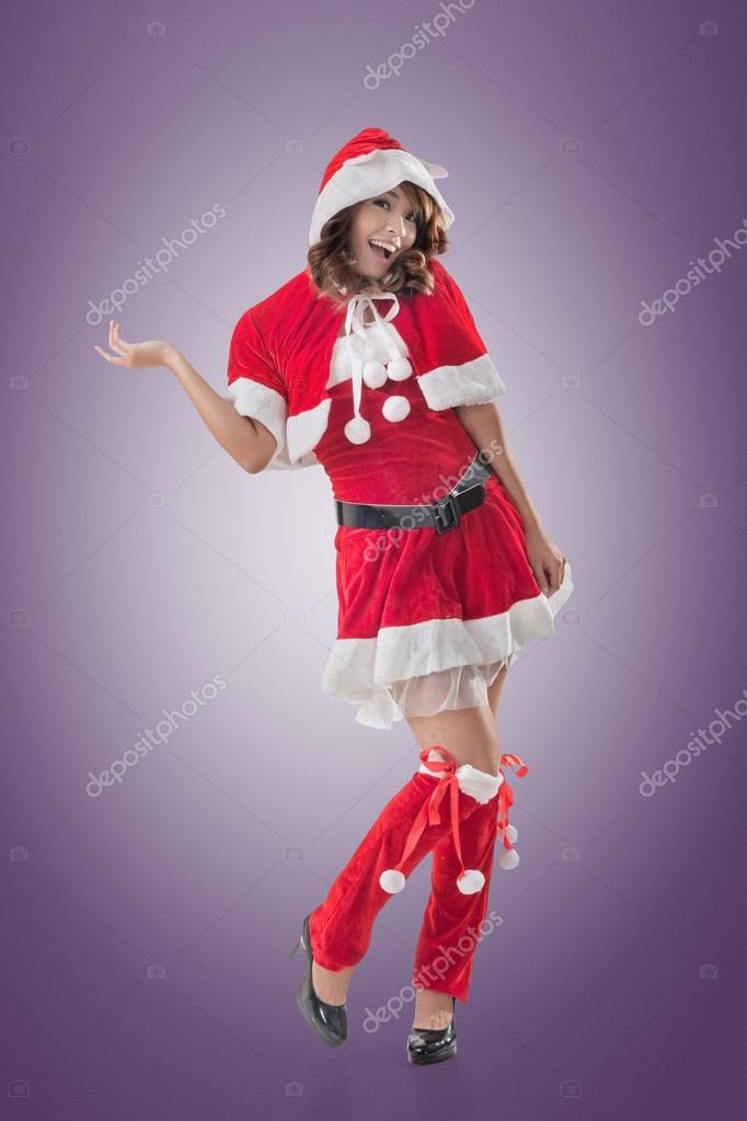 Attractive Christmas lady Stock Photo by ©elwynn 61048821