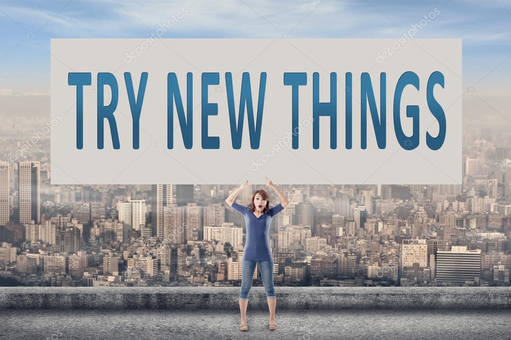 Try new things — Stock Photo © elwynn #72060911