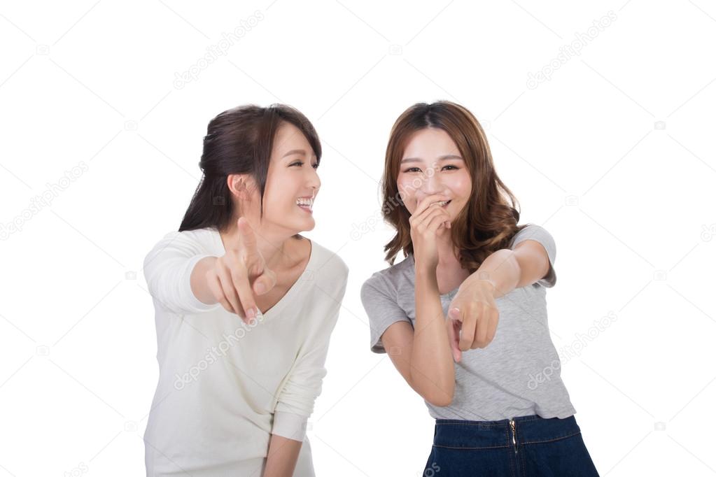 Teens Laughing And Pointing