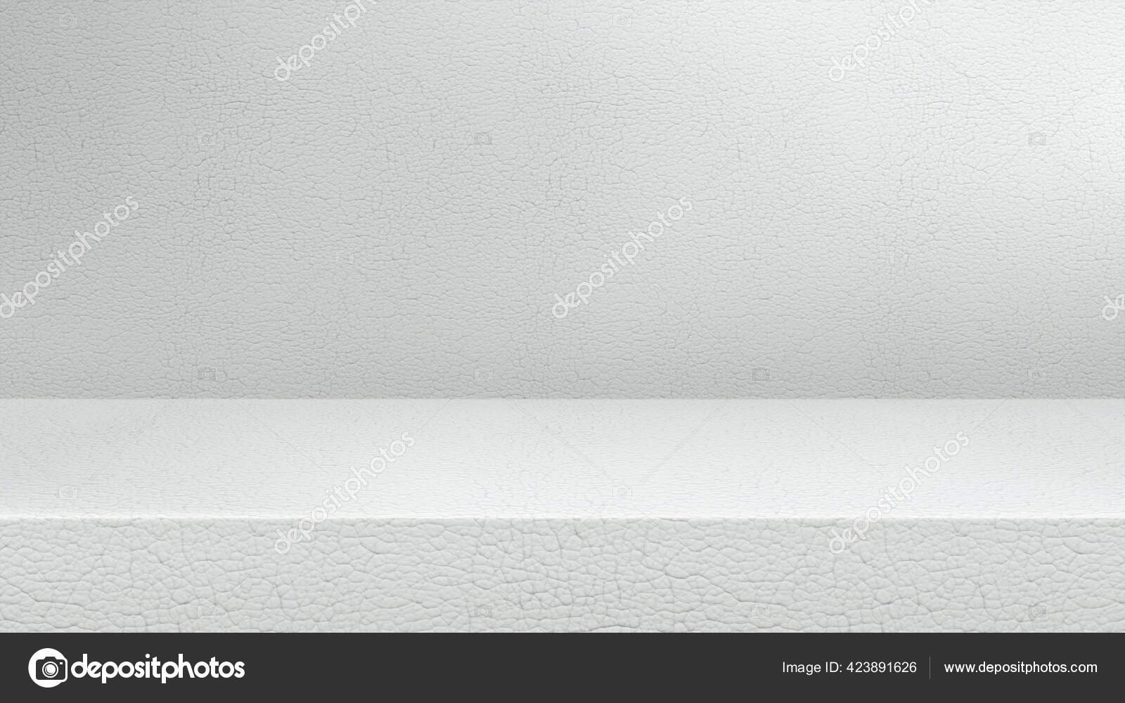 Empty Modern Studio Table Room Background Product Display Copy Space ...