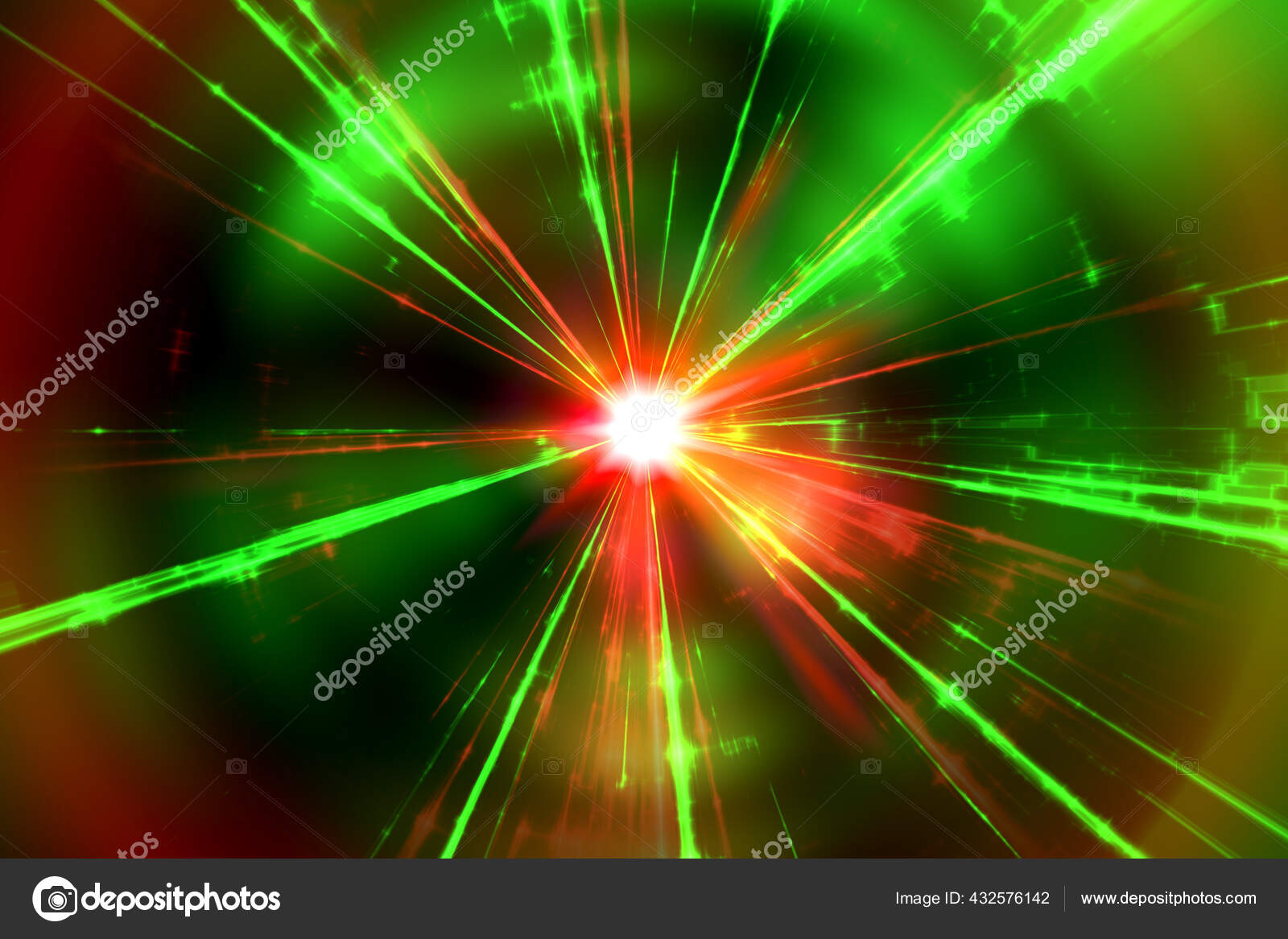 Red Laser Light Background
