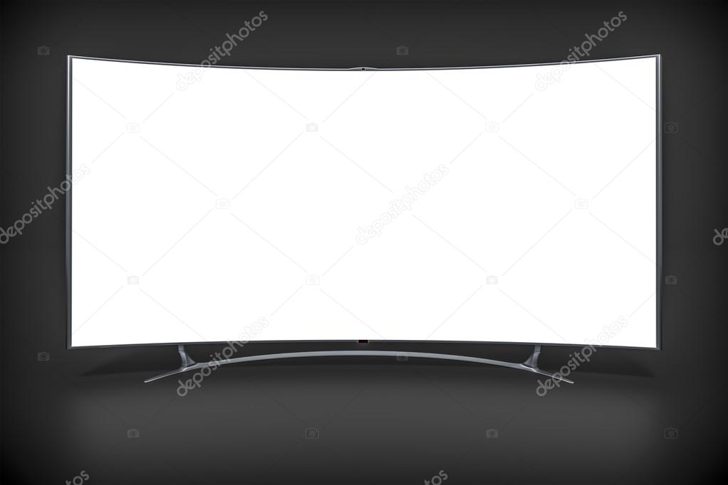 Curved widescreen television — Stock Photo © magann #99780162