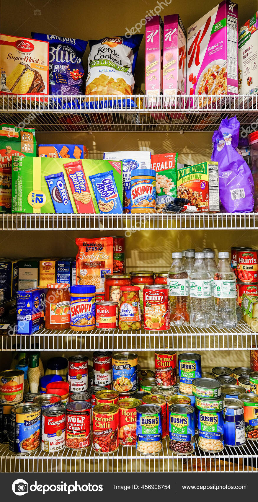 Pantry Full of Food – Stock Editorial Photo © dbvirago #456908754