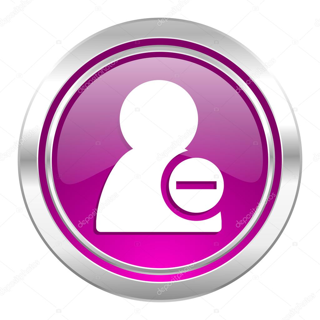 Remove contact violet icon — Stock Photo © alexwhite #62932401