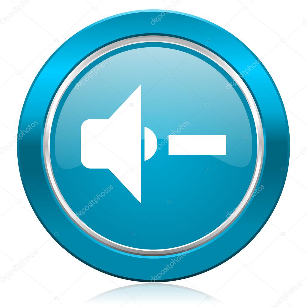 Speaker volume blue icon music sign — Stock Photo © alexwhite #62937163