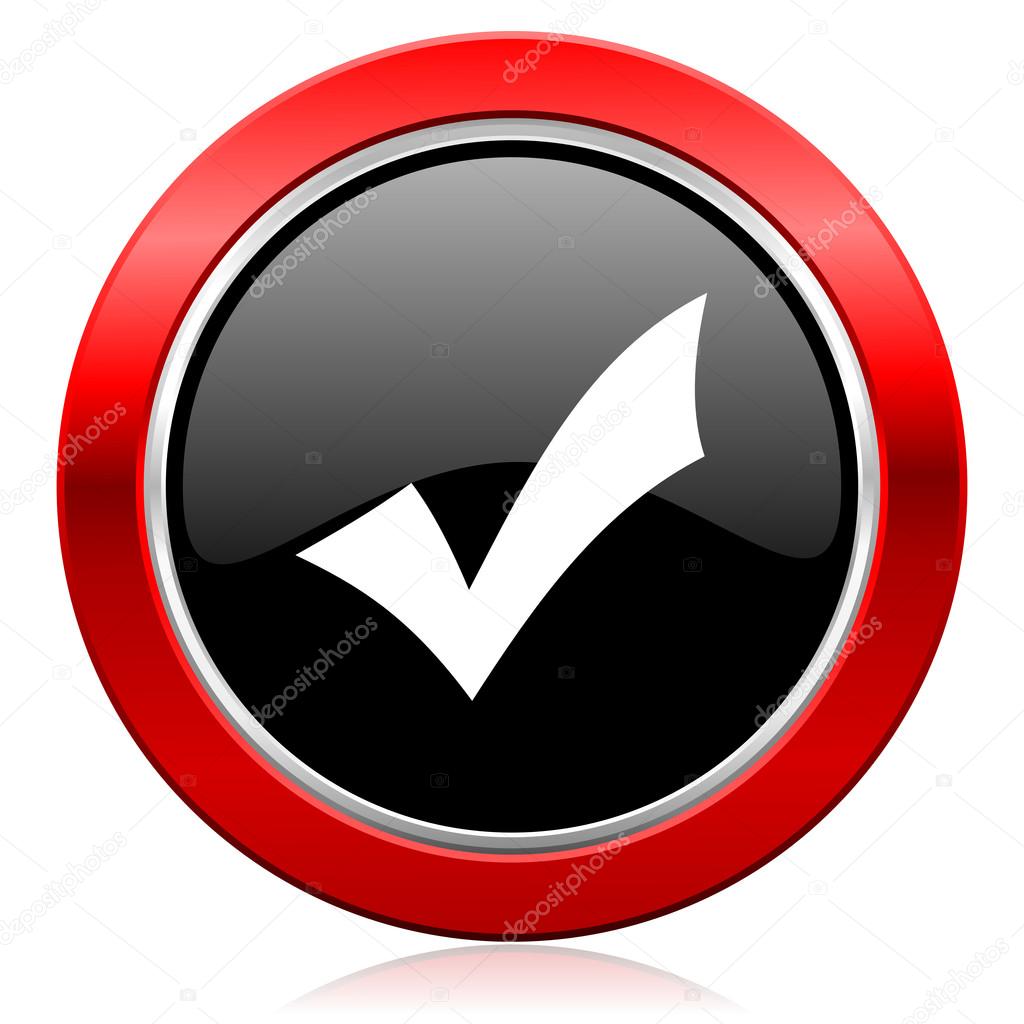 Accept icon check sign ⬇ Stock Photo, Image by © alexwhite #62939451