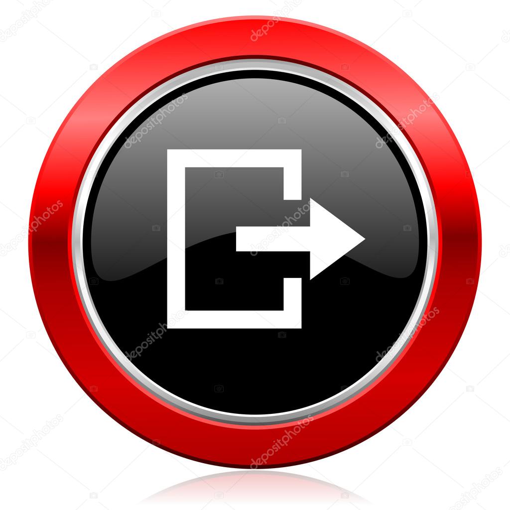 Exit icon Stock Photo by ©alexwhite 62939741