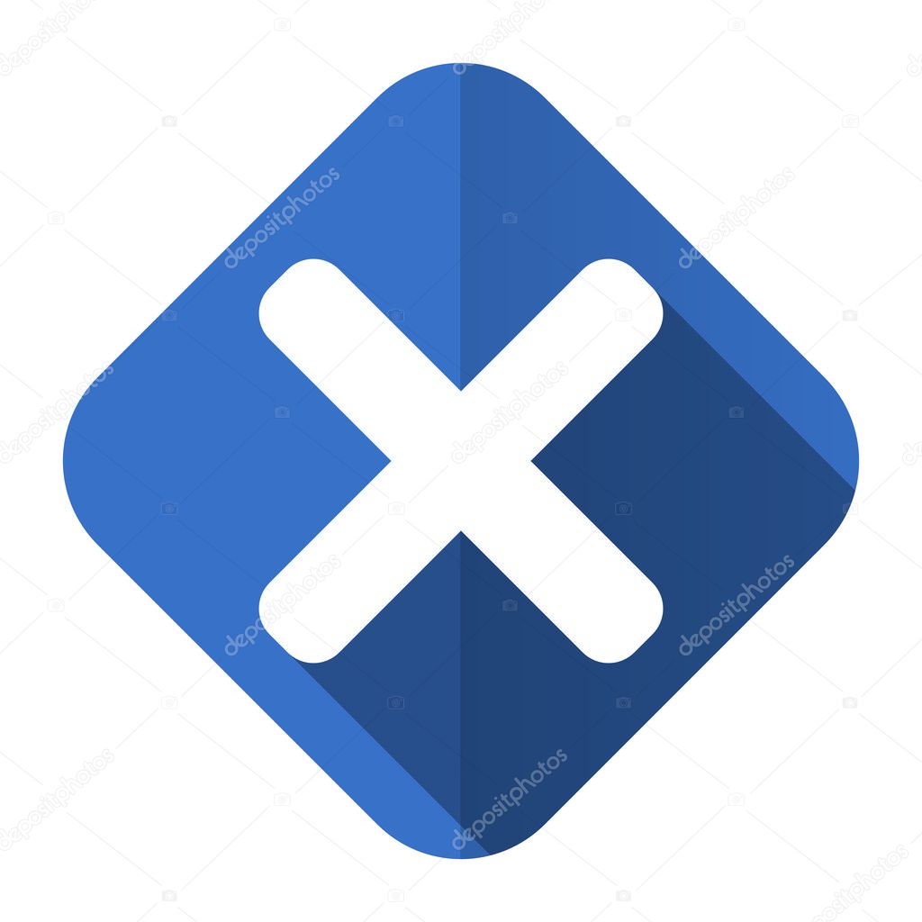 Cancel flat icon x sign — Stock Photo © alexwhite #64000719