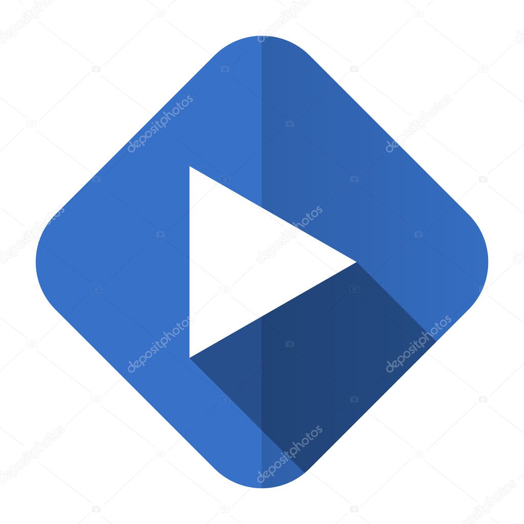Play flat icon — Stock Photo © alexwhite #64001485
