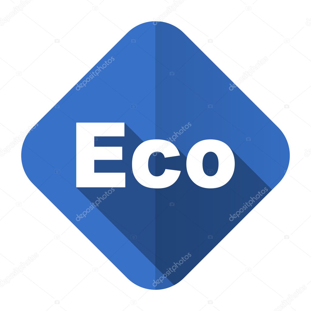 Eco flat icon ecological sign — Stock Photo © alexwhite #64002045