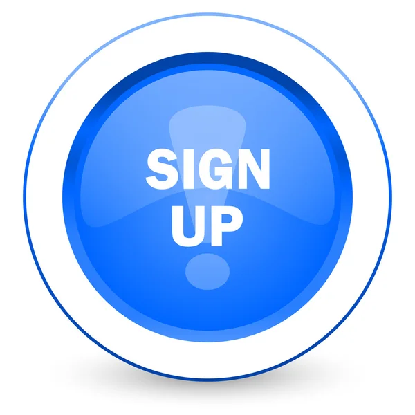 Sign Up Button Blue