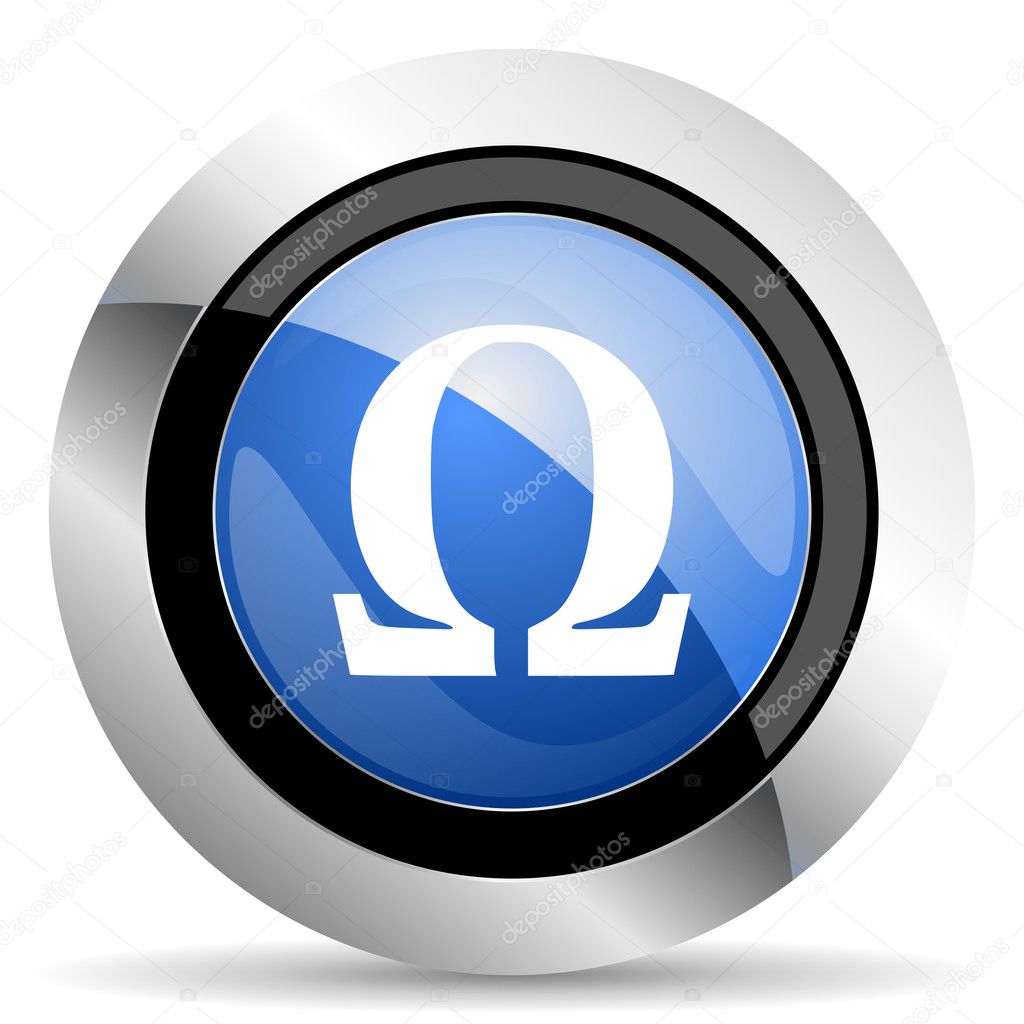Omega icon — Stock Photo © alexwhite #76084835