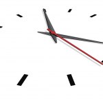 Clock Icon Minimalistic Flat Style Timer White Background Business ...