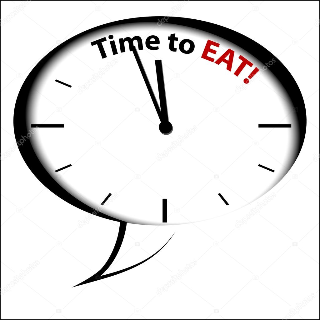 Bubble Clock "Time for EAT" Stock Vector Image by ©ngaga35 #115518926