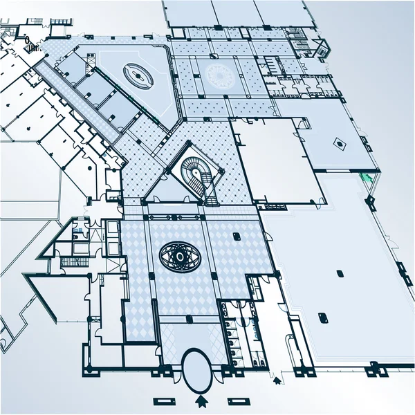 Interion-input level in public building — Stock Vector © ngaga35 #32347893