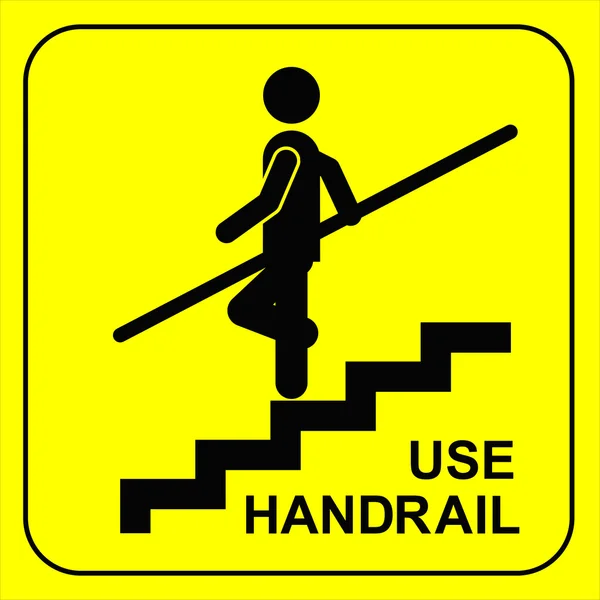 Use handrail sign Stock Vectors, Royalty Free Use handrail sign ...