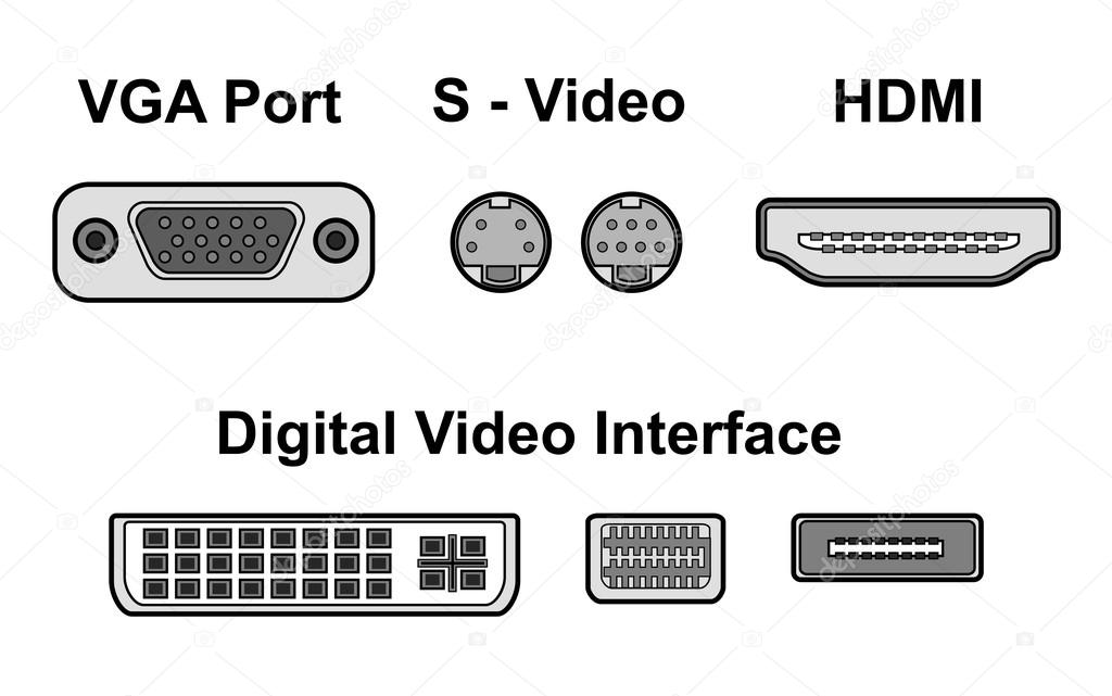 Video ports signs Stock Vector Image by ©ngaga35 #116534240