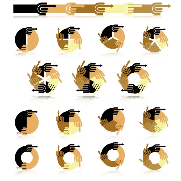 Colorful progress pies Stock Vector Image by ©ngaga35 #115519958