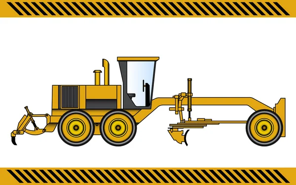 Motor Grader construction machinery equipment Stock Vector Image by ...