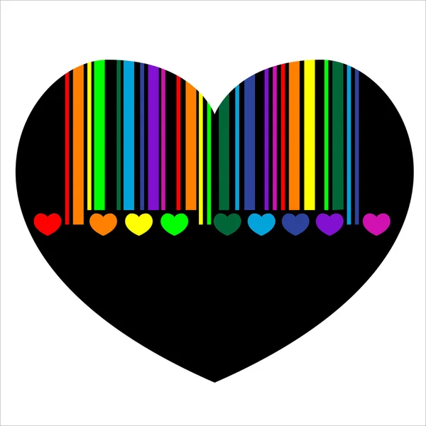 Barcode heart, vector Stock Vector Image by ©ngaga35 #18310389