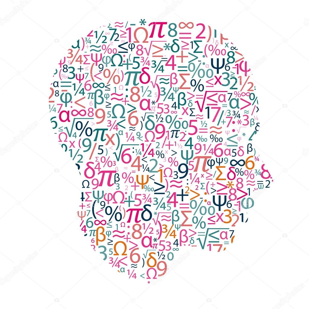 Head with numbers Stock Vector by ©ngaga35 56409381