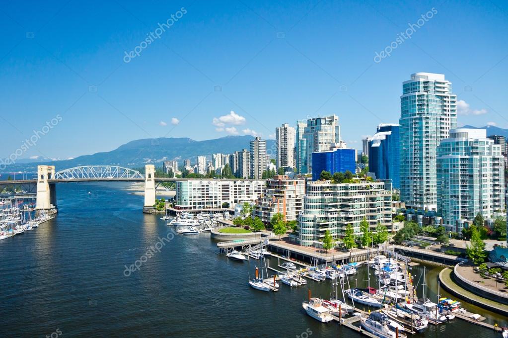 Beautiful view of Vancouver, British Columbia, Canada — Stock Photo ...