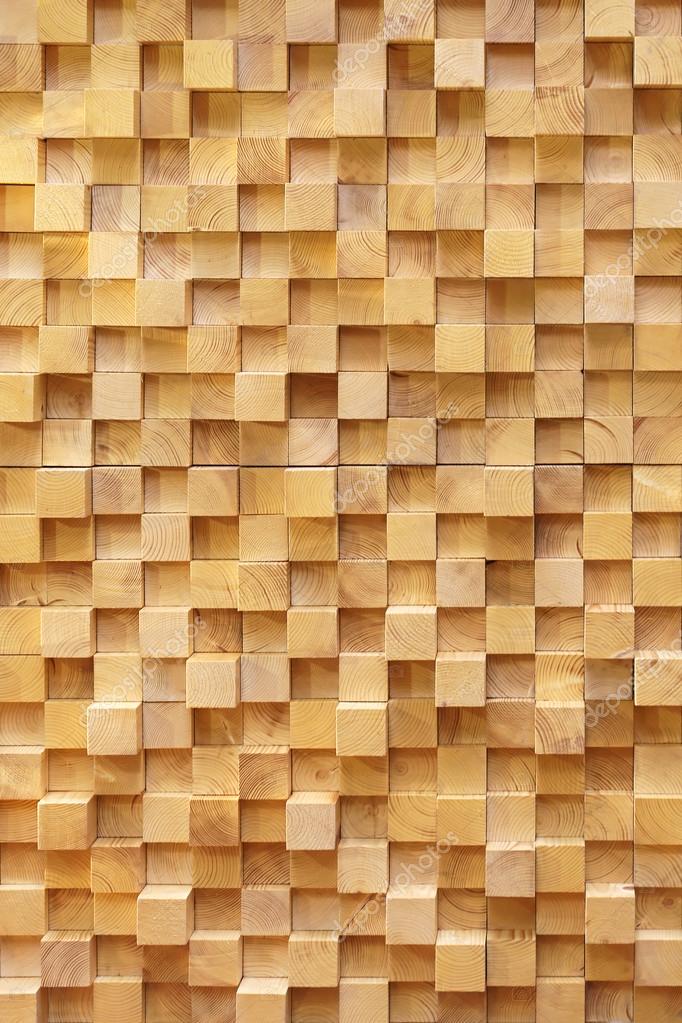 Wood Cubes Wall — Stock Photo © Baloncici #101130492