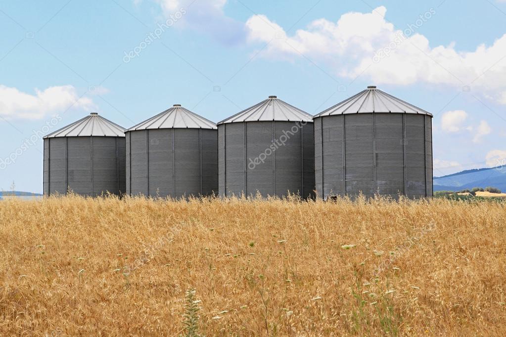 Wheat Silos Stock Photo by ©Baloncici 79504642