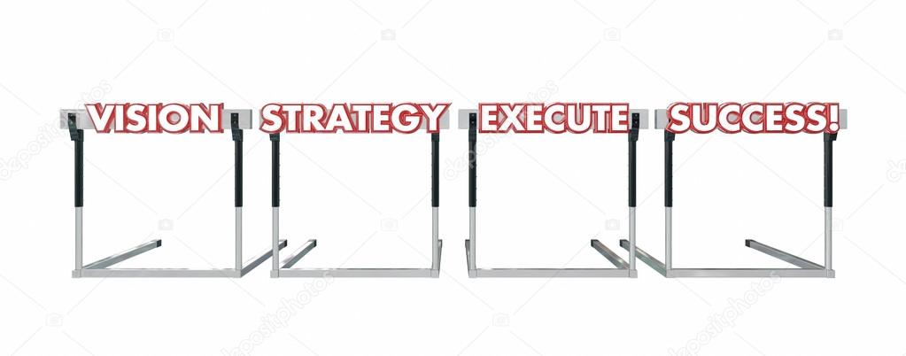 Vision Strategy Execution Success Jumping Stock Photo by ©iqoncept ...