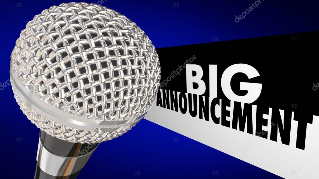 Big Announcement Microphone — Stock Photo © iqoncept #110556270