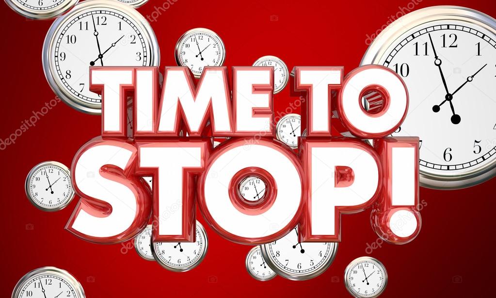 Time to Stop End Finish Clocks Stock Photo by ©iqoncept 124231004