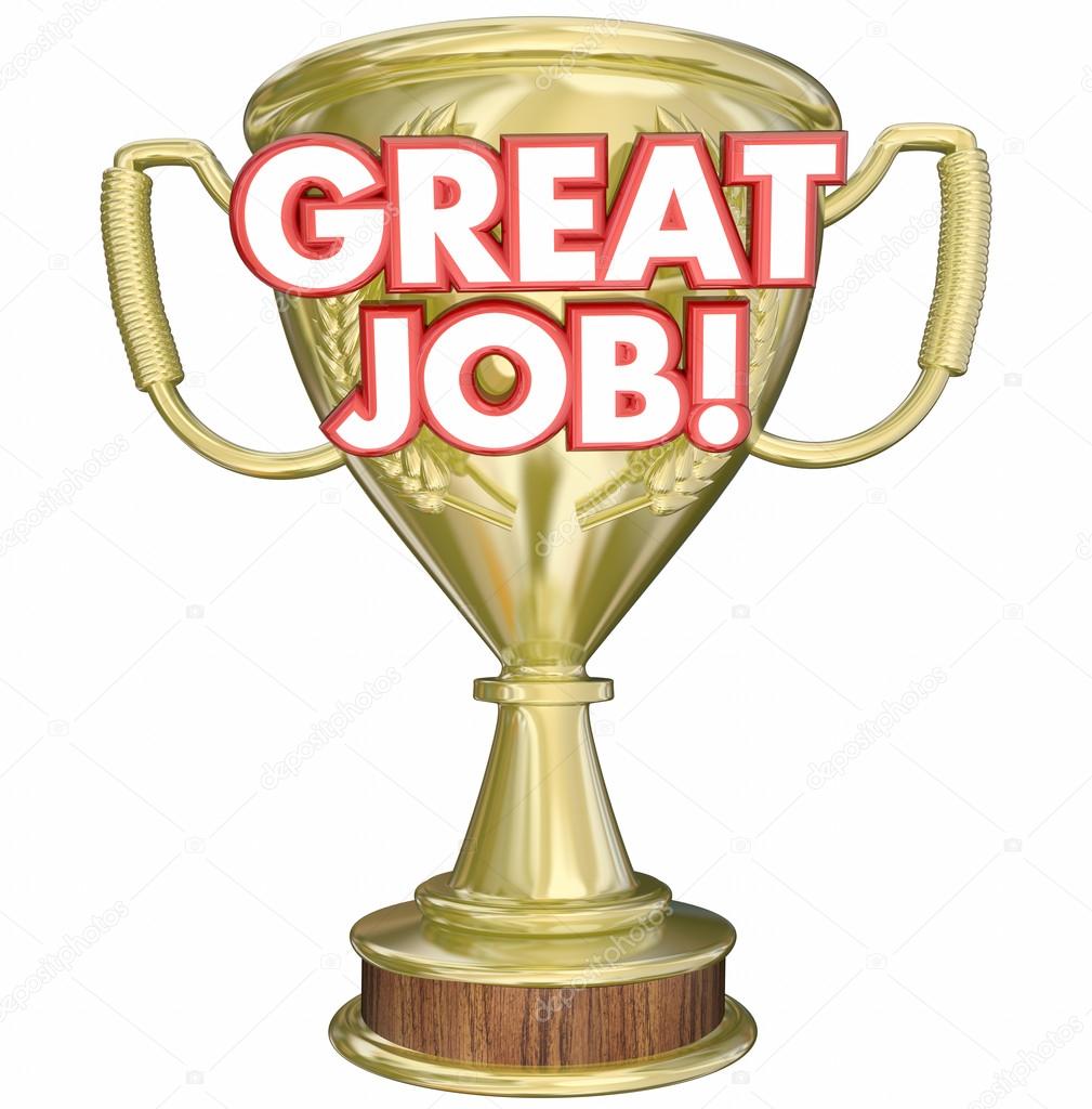 Great Job Performance Recognition Trophy — Stock Photo © iqoncept ...
