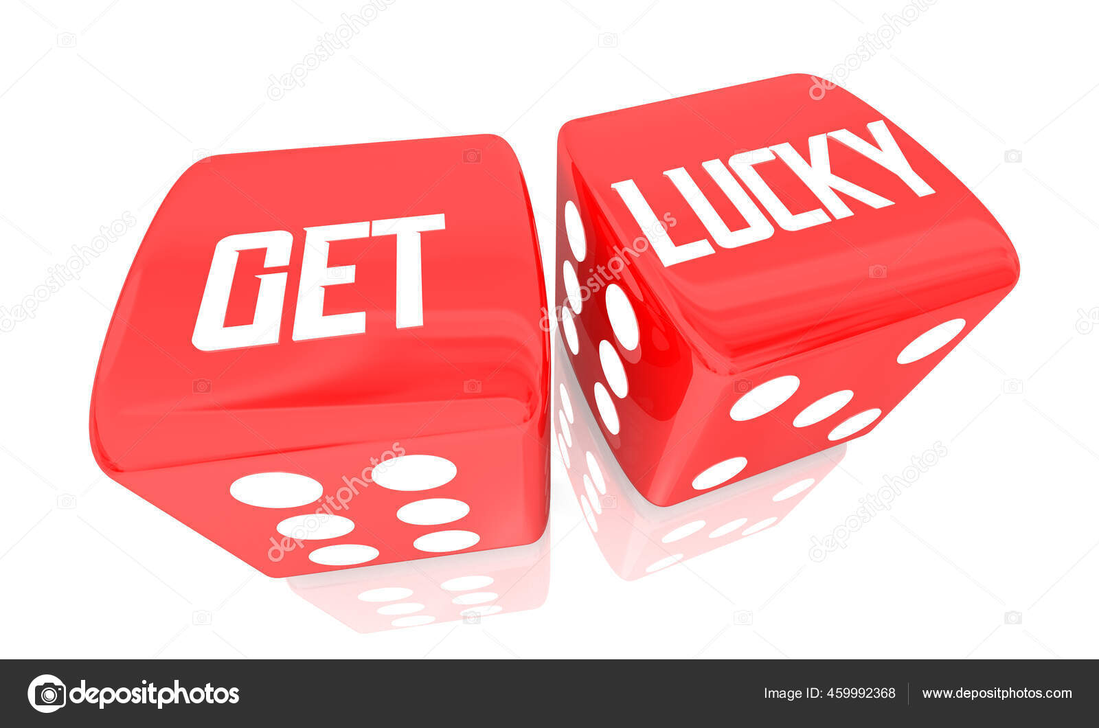 Get Lucky Roll Dice Take Chance Juego Buena Suerte Ilustración — Foto ...