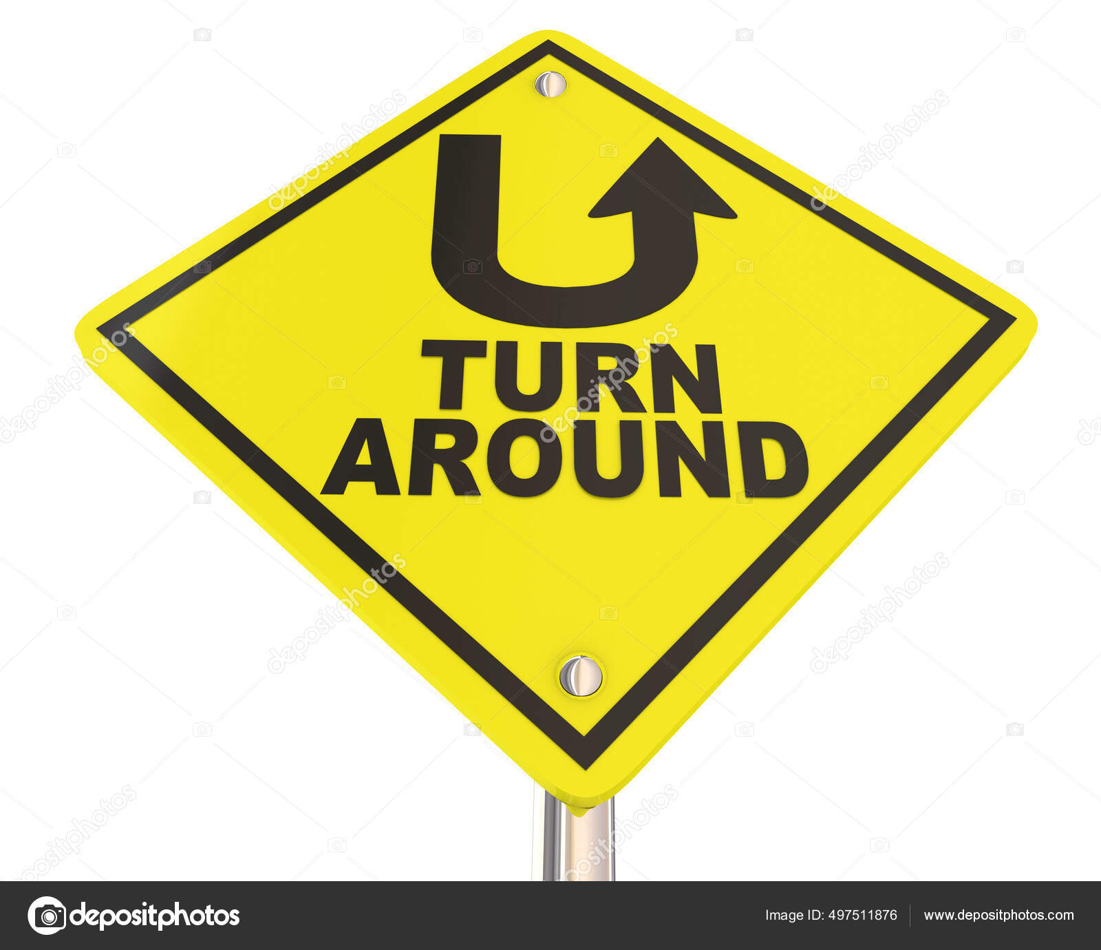 Turn Around Sign