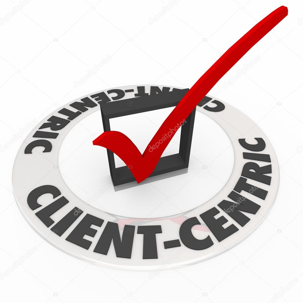 Client Centric Words Check Mark Ring Top Priority Stock Photo by ...