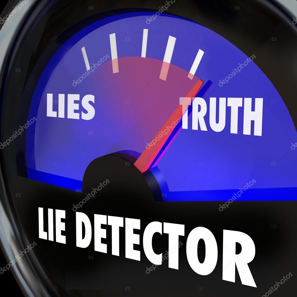 Lie Detector Truth Honesty Vs Dishonesty Lying Polygraph Test — Stock ...