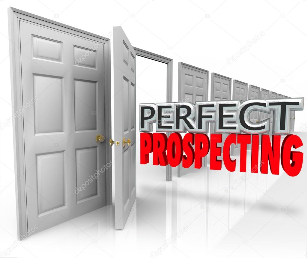 Perfect Prospecting 3d words in an open door Stock Photo by ©iqoncept ...