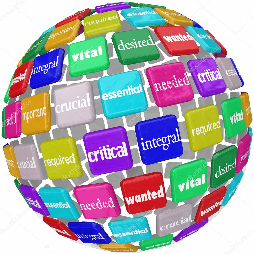 Essential word on tiles in a globe Stock Photo by ©iqoncept 59574523