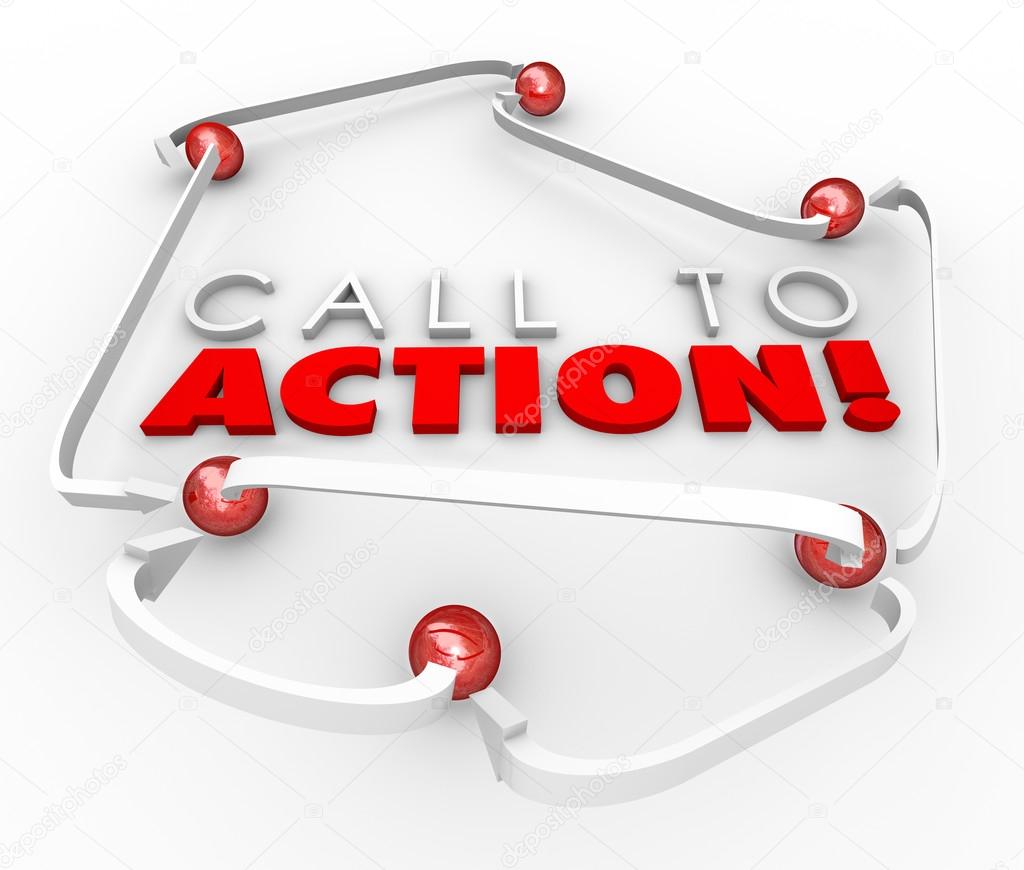 Call to Action 3D words — Stock Photo © iqoncept #61369273