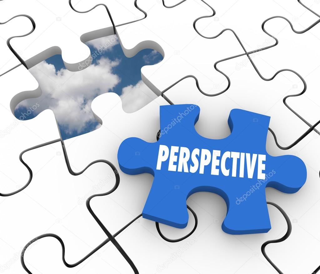 Perspective word on a puzzle piece Stock Illustration by ©iqoncept ...