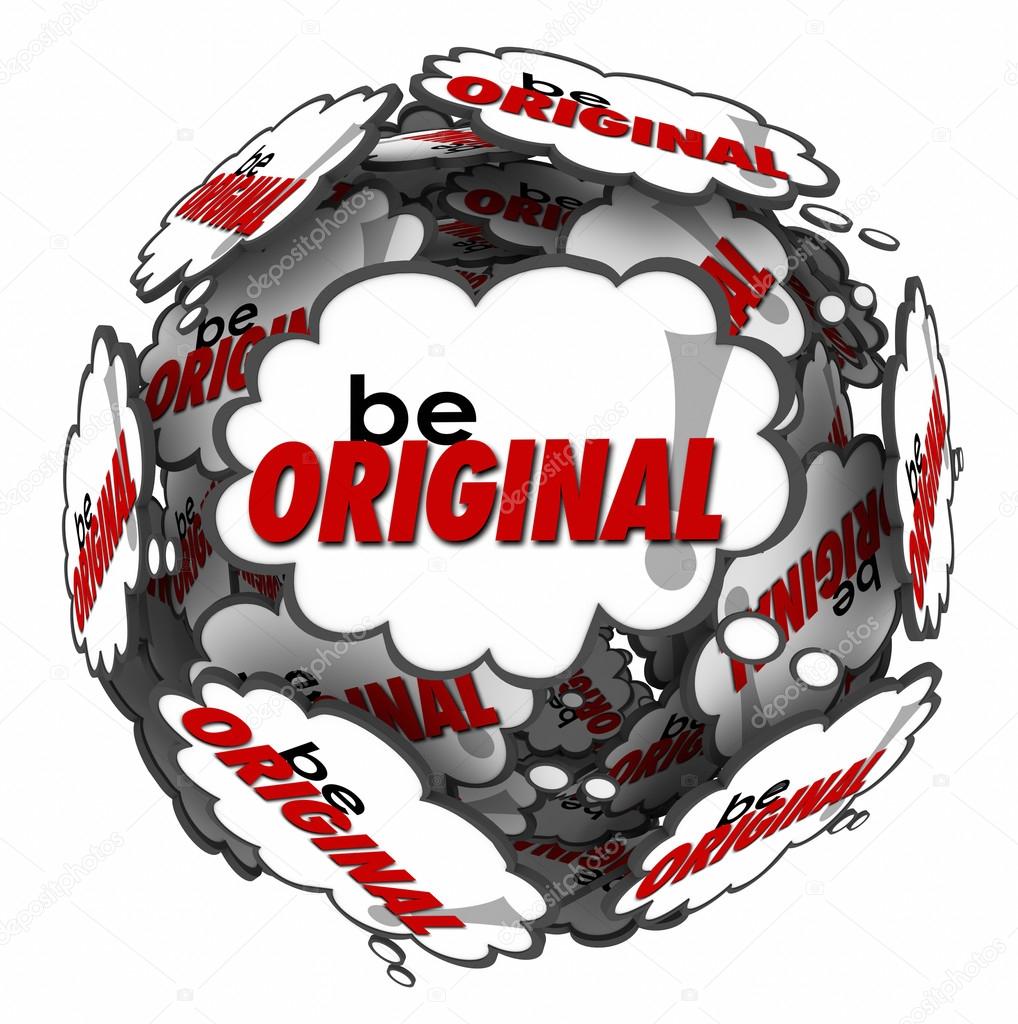 Be Original words in thought clouds Stock Photo by ©iqoncept 64118285