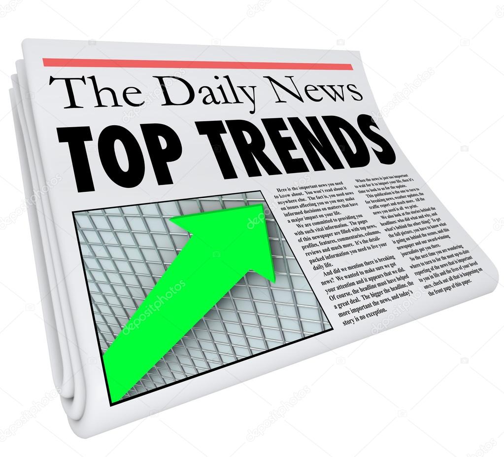 Top Trends Newspaper — Stock Photo © iqoncept #72281889